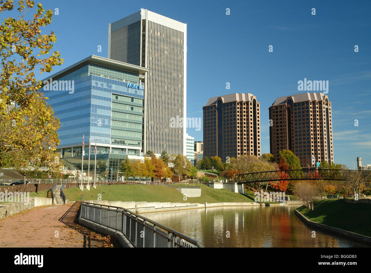 AJD62130, Richmond, VA, Virginia, James River, downtown, skyline ...