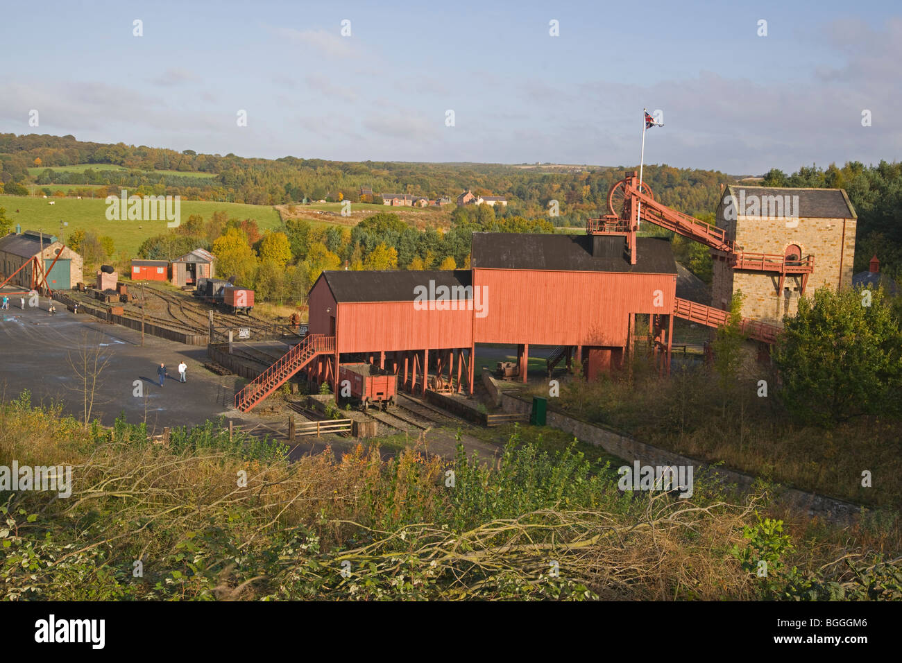 Beamish open air museum, The Colliery, 1913, Durham, County Durham ...