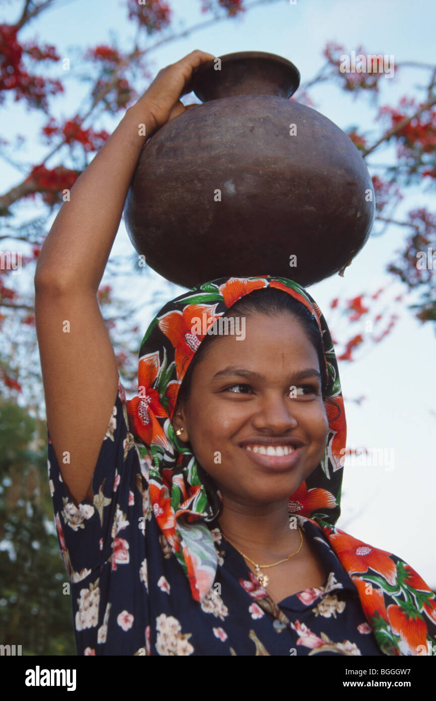 Woman holding jar on head hi-res stock photography and images - Alamy