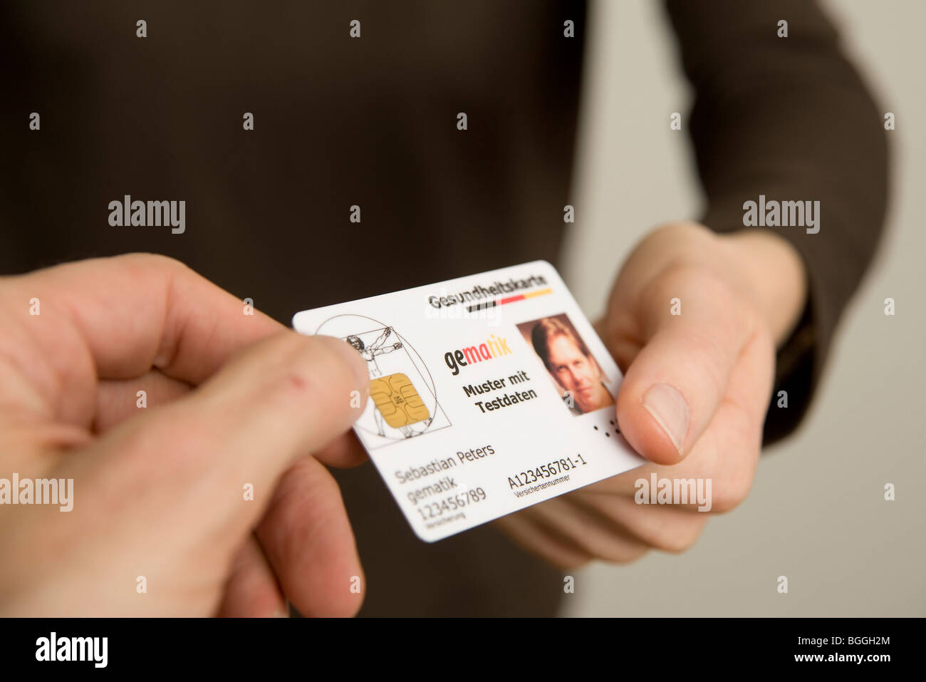 German electronic healthcard Stock Photo - Alamy