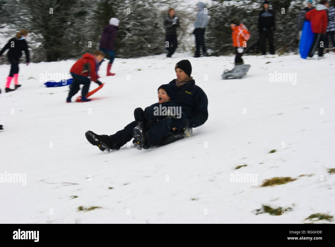 Sledging games in snow hi-res stock photography and images - Alamy