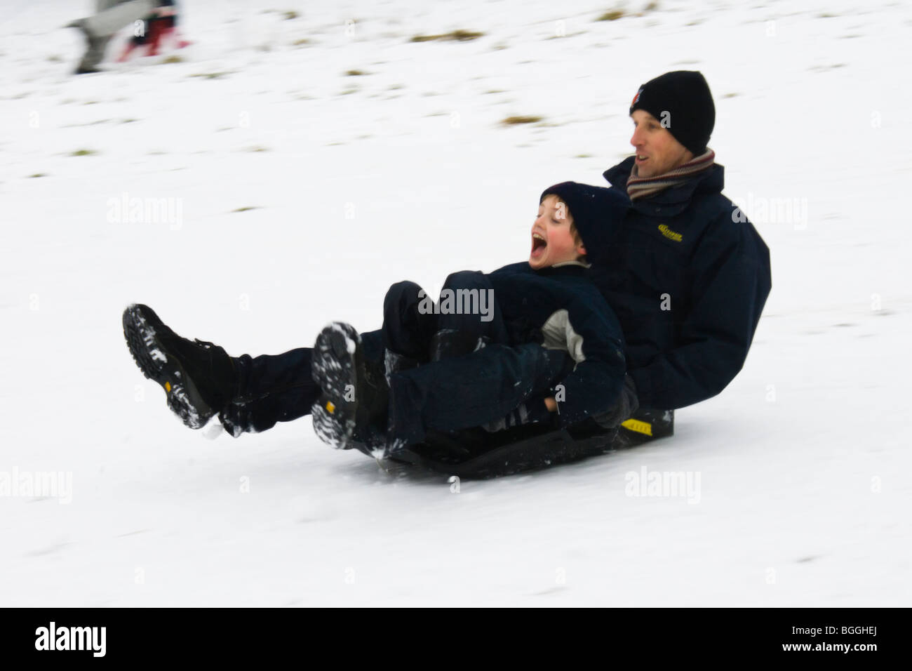 Sledging games in snow hi-res stock photography and images - Alamy