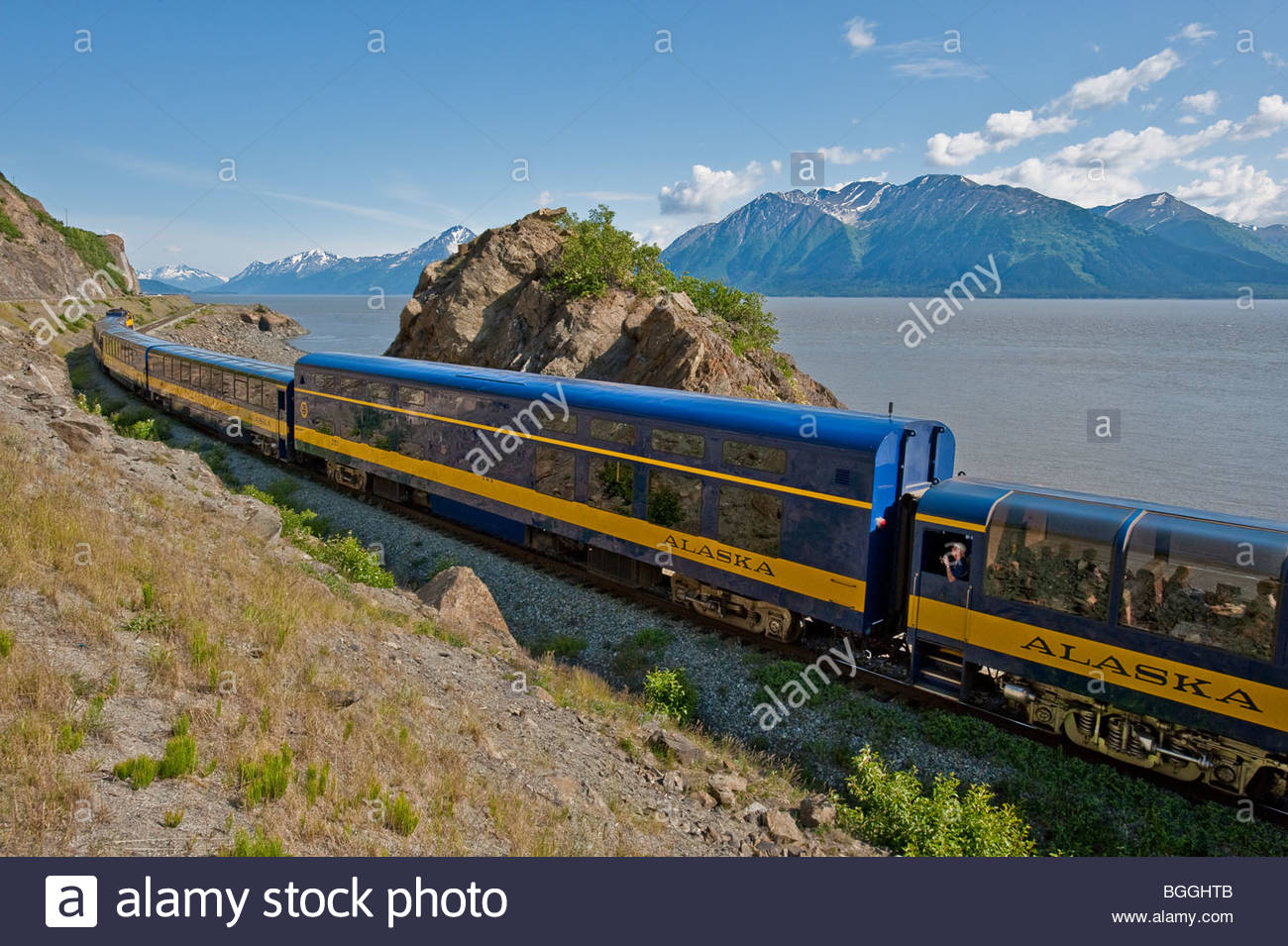 Alaska Turnagain Arm Alaska Railroad High Resolution Stock Photography ...