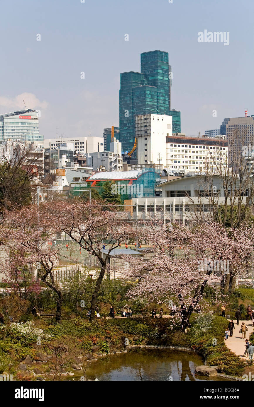 Park in Tokyo, Japan, high angle view Stock Photo - Alamy