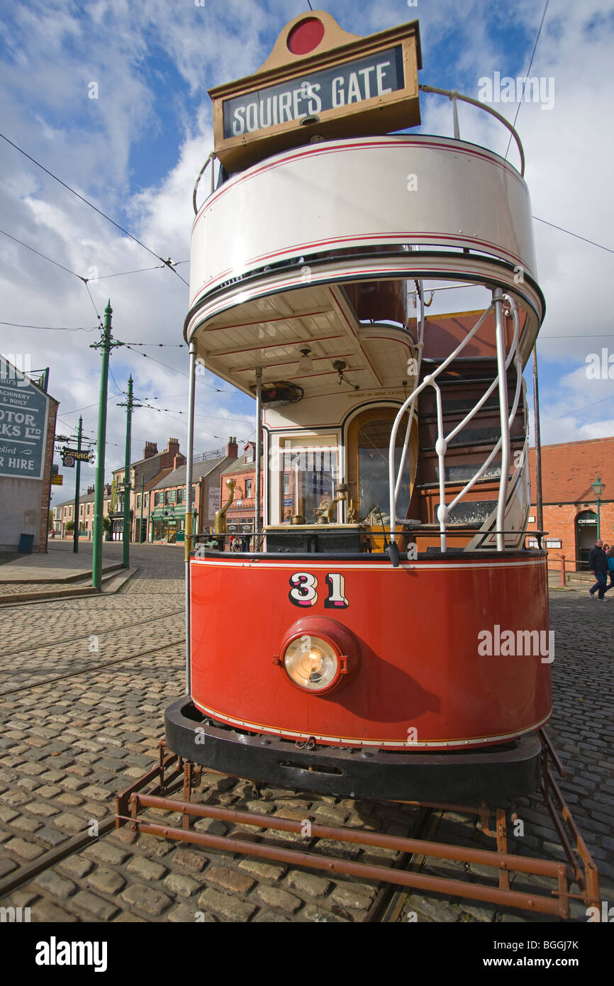 Beamish open air museum, vintage tram transport, Durham, County Durham ...