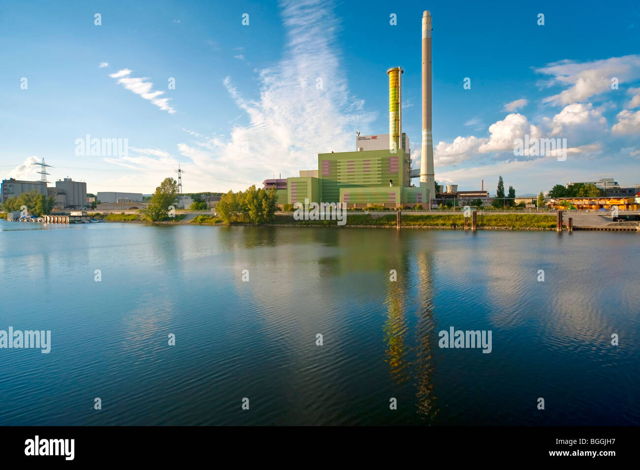 Power plant in Wiesbaden, Germany Stock Photo - Alamy