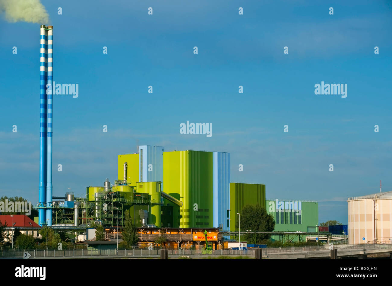 Power plant in Wiesbaden, Germany Stock Photo - Alamy