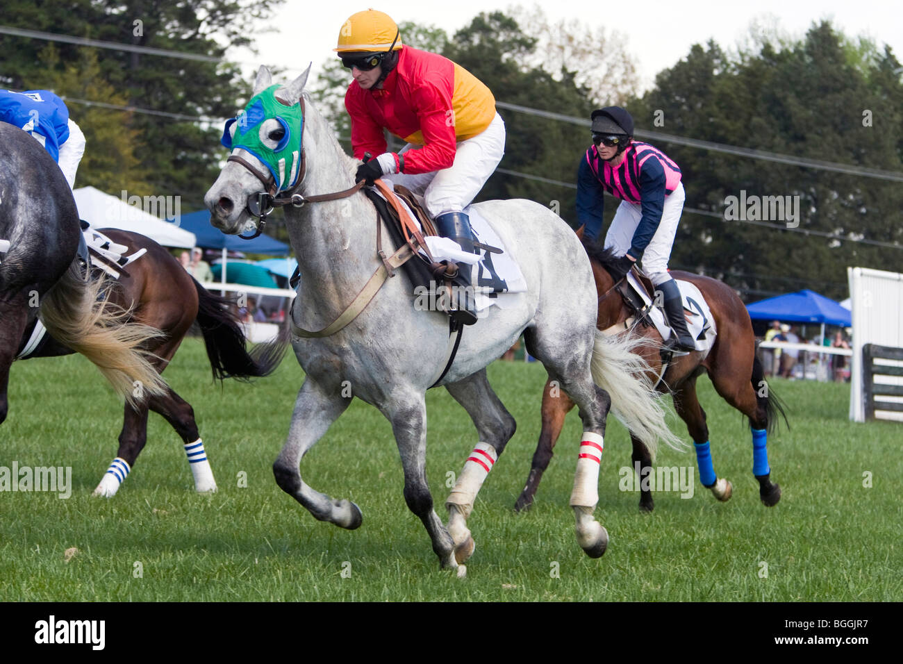 Steeplechase horse races hi-res stock photography and images - Alamy