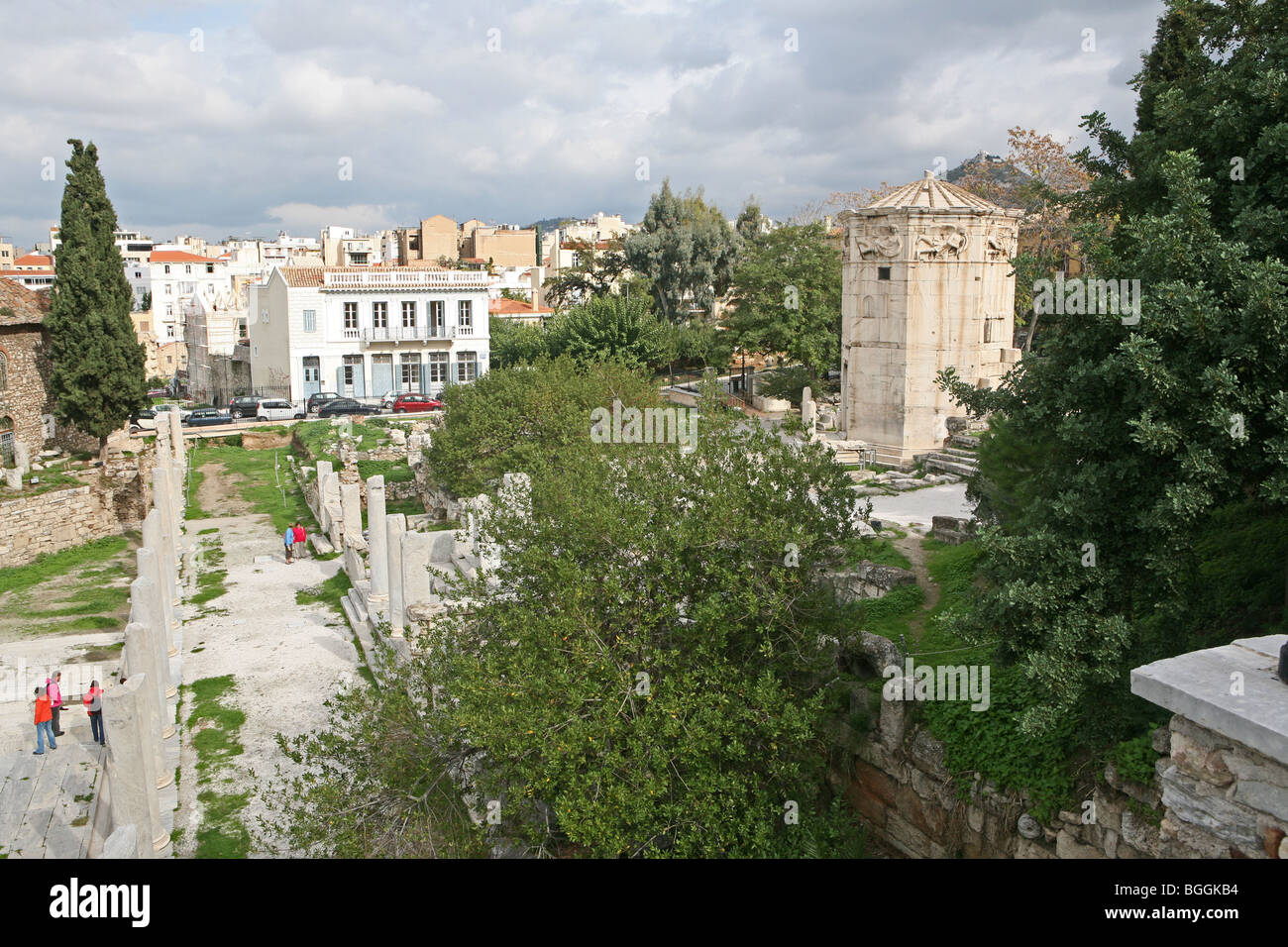 Tower of the winds or Horologion of Andronikos Roman Agora Athens ...