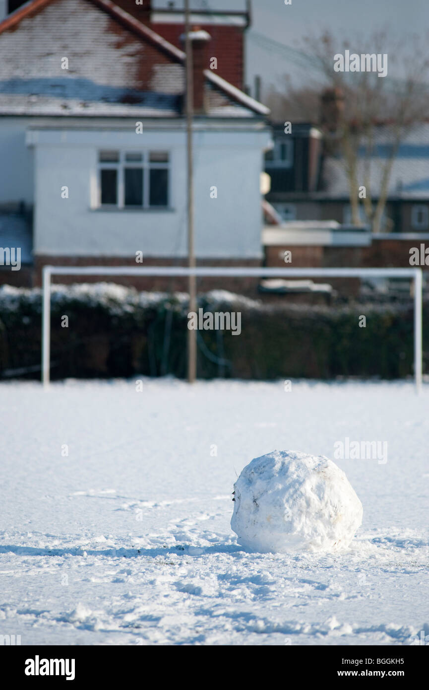 Football Pitch With Snow High Resolution Stock Photography and Images ...