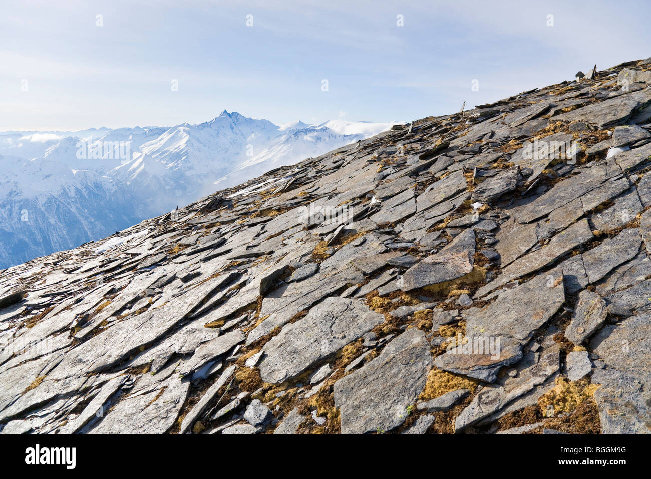 Stone slabs on a slope hi-res stock photography and images - Alamy