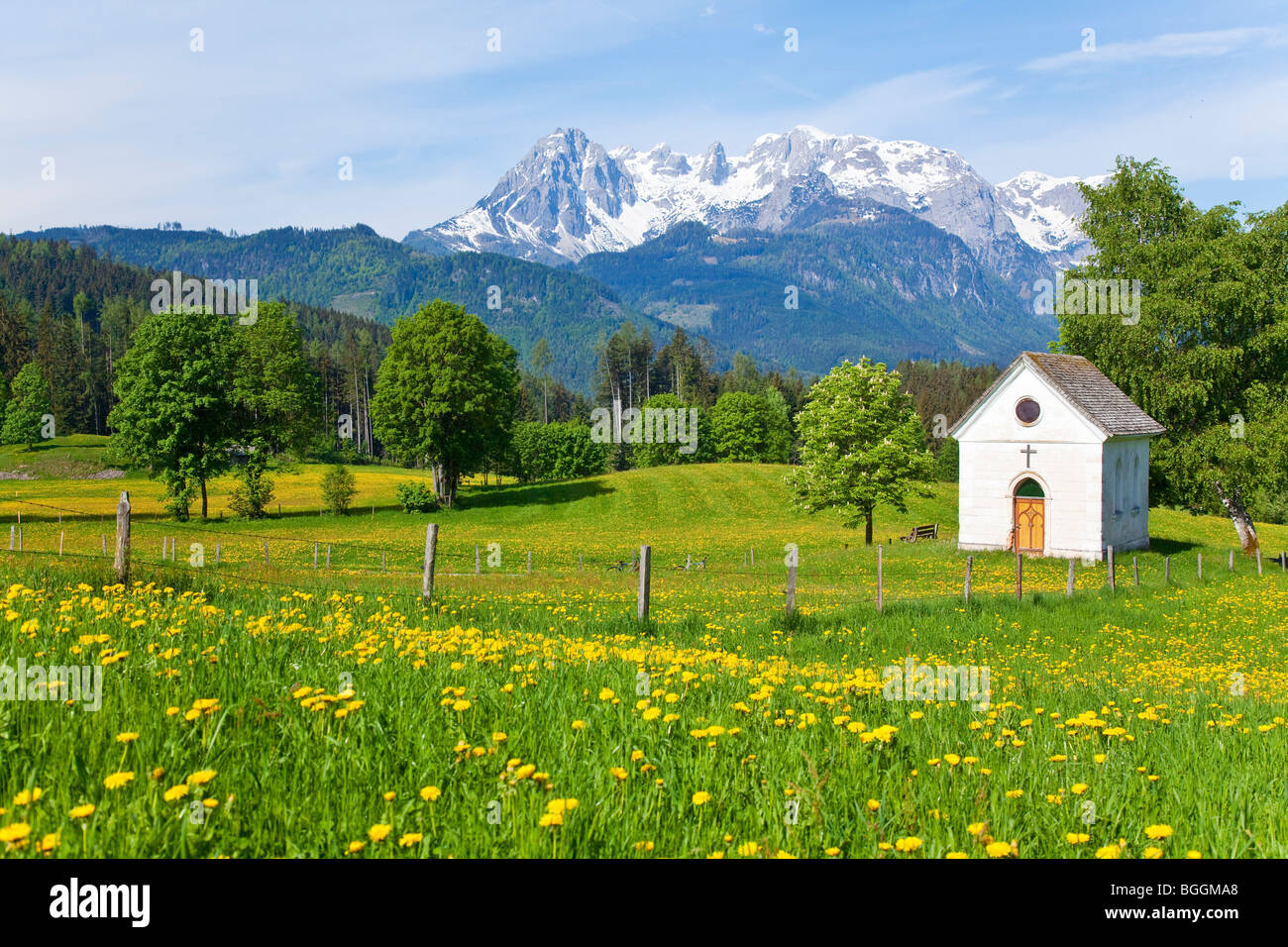 Small chapel in Pfarrwerfen, Salzburger Land, Austria Stock Photo - Alamy