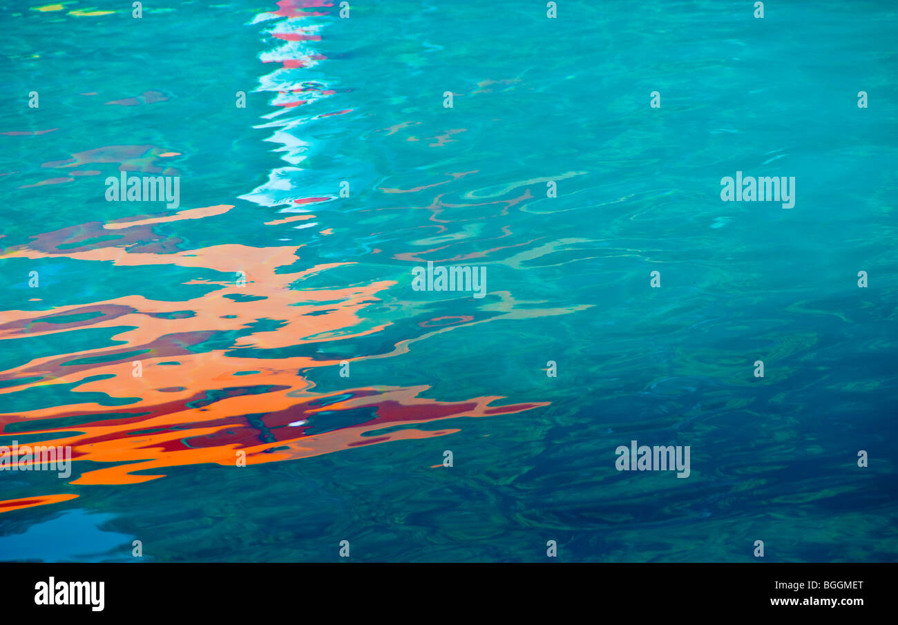 Close-up of swimming pool water reflections Stock Photo - Alamy