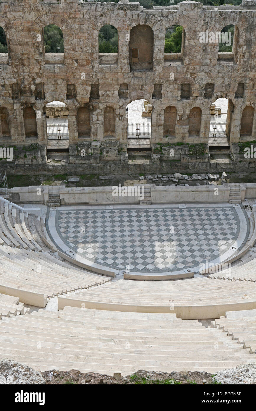 Odeion herodes atticus acropolis hi-res stock photography and images ...