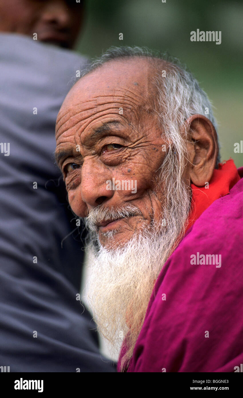 Tibetian monk hi-res stock photography and images - Alamy