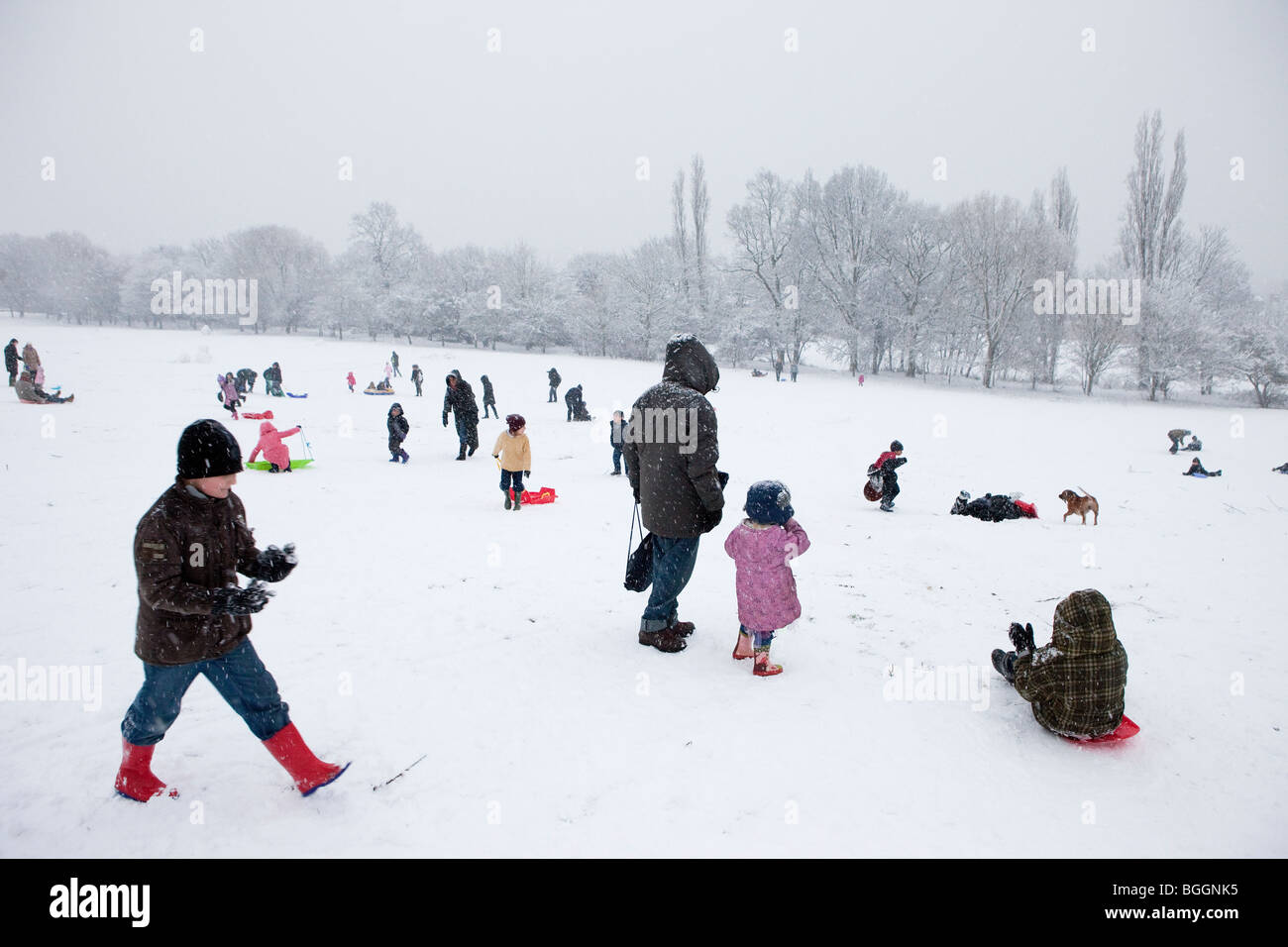 Alexandra Palace, London, England, 6th January 2010: People enjoy the ...