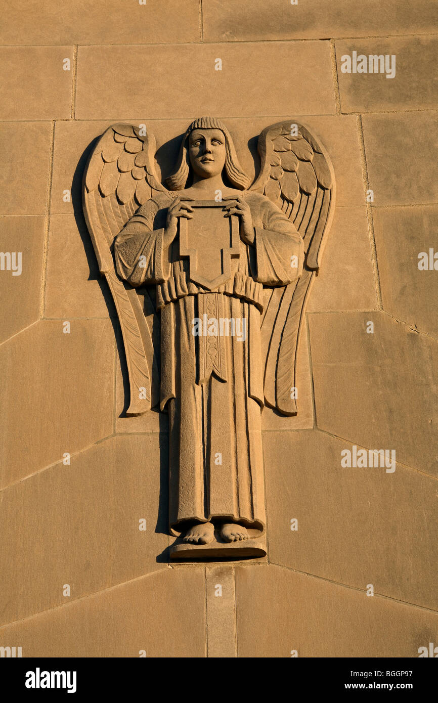 Bas-Relief Sculpture Of An Angel Stock Photo - Alamy