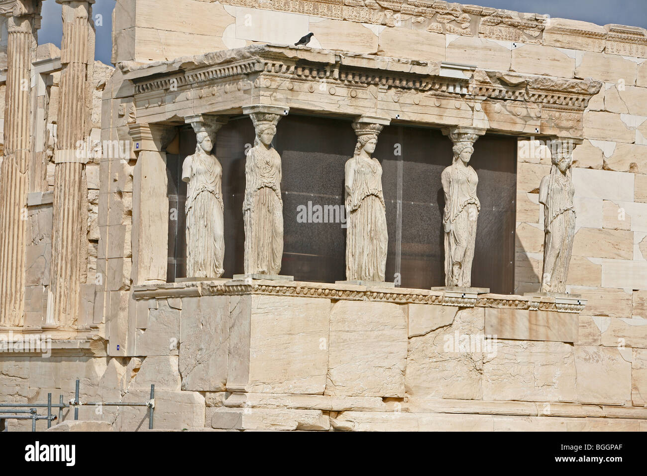 Porch of the Caryatids Erechtheion Athens Greece Stock Photo - Alamy