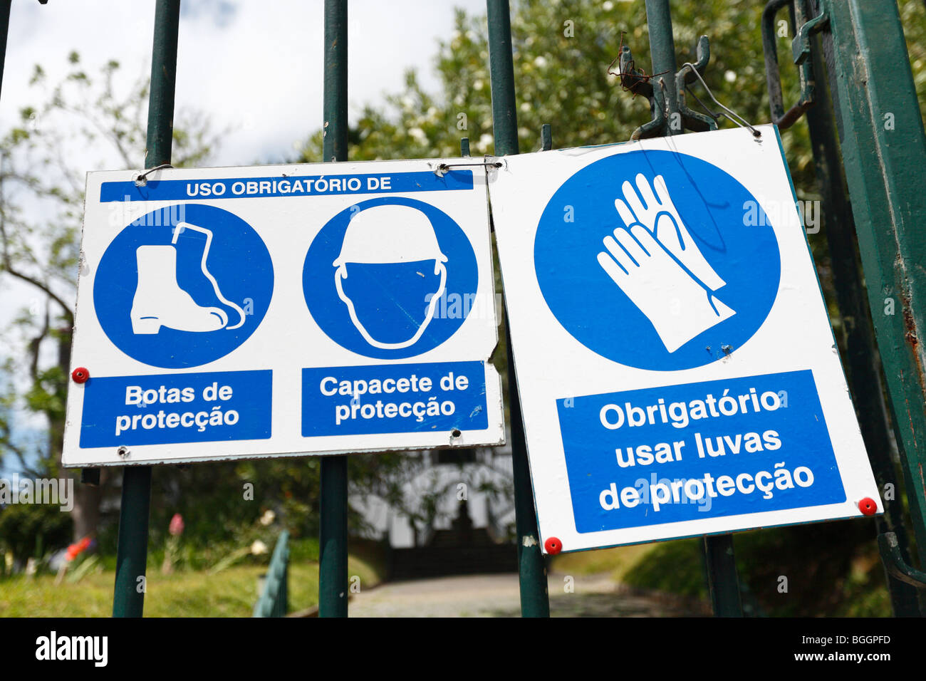 Safety symbols protective equipment hi-res stock photography and images ...