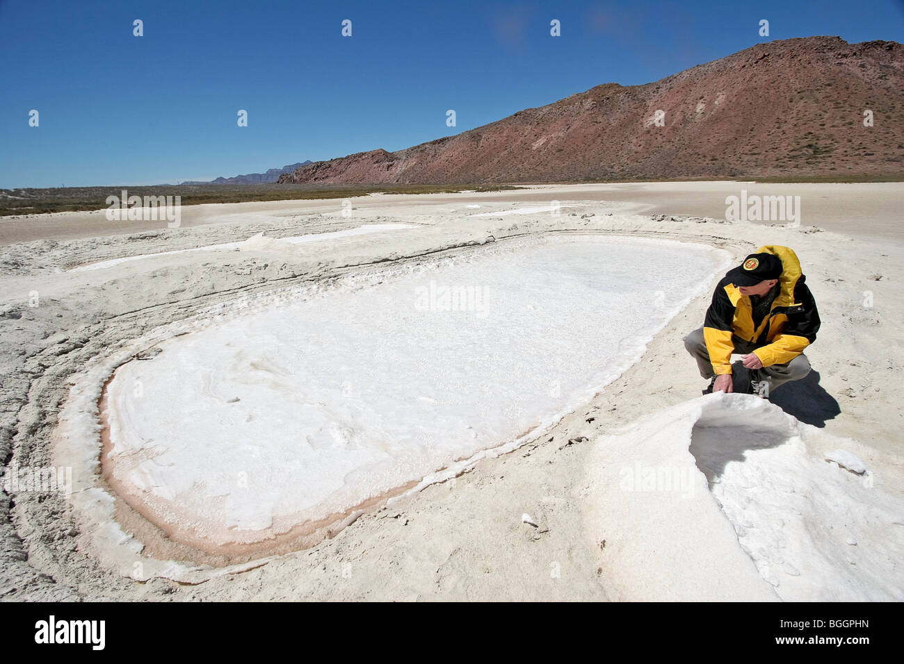 Salt pit on Isla San Francisco, Sea of Cortez, Baja California, Mexico ...