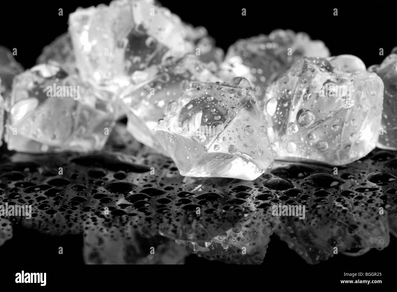 Ice Cubes Melting In Freezer