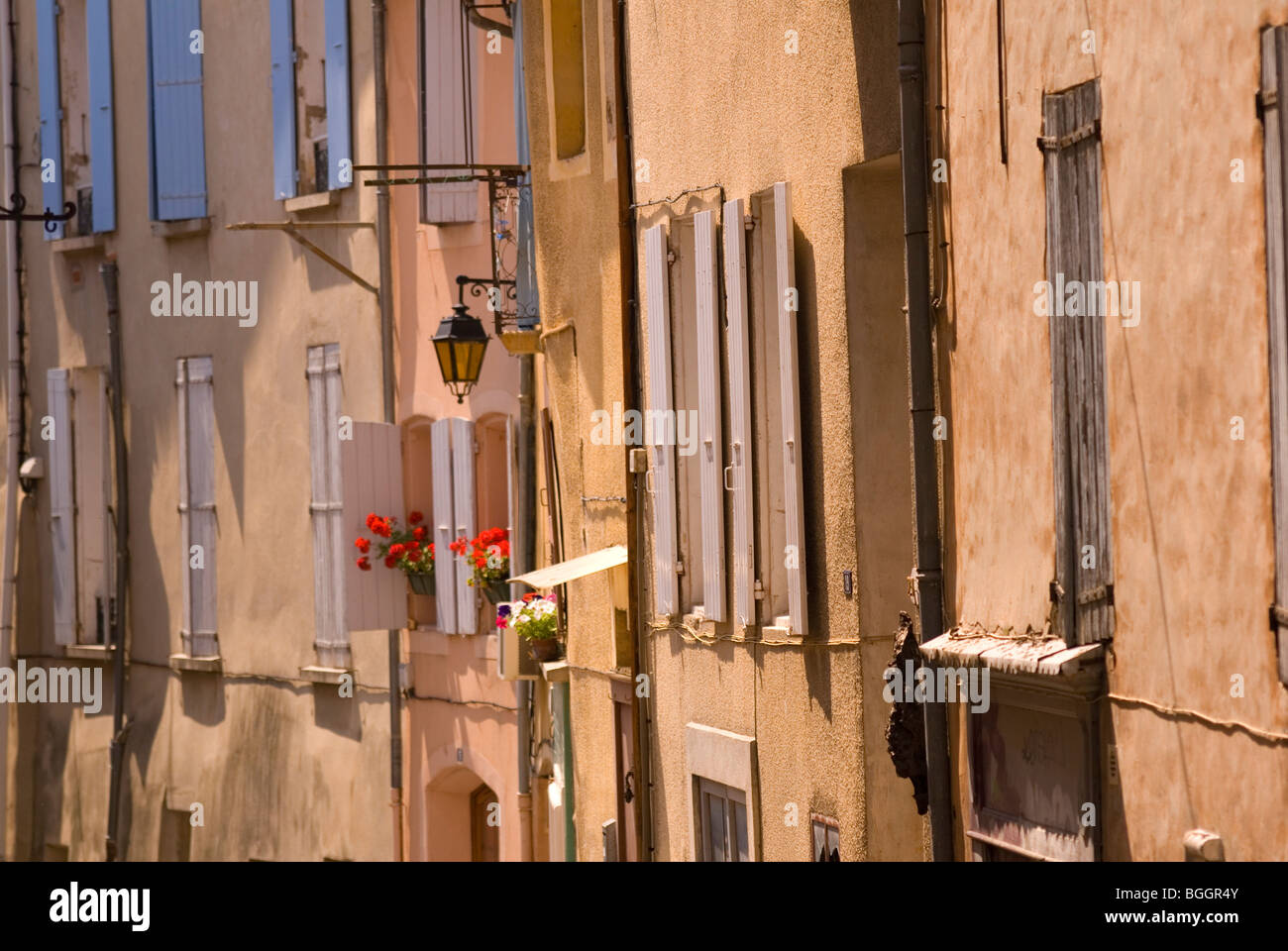 Facade of Buildings, Nyons, Provence, France,Europe Stock Photo - Alamy