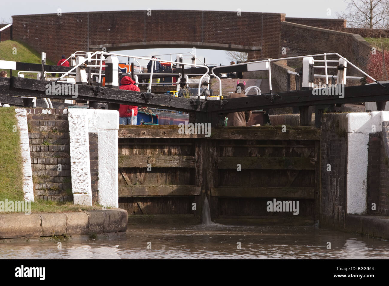 Wooden lock gates hi-res stock photography and images - Alamy
