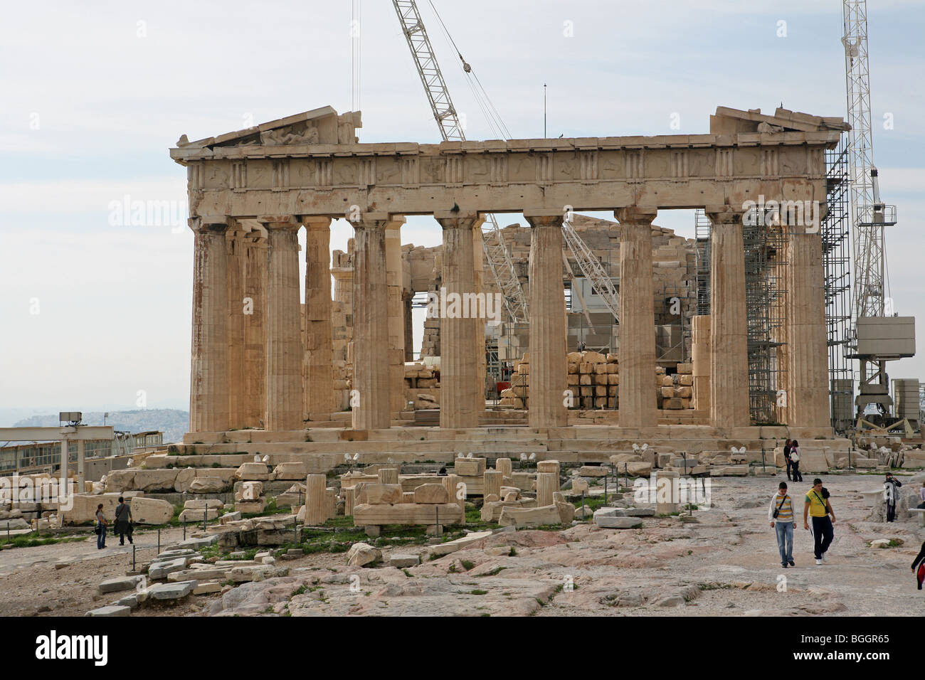 The Parthenon 447-432BC Temple to Athena on the Acropolis Stock Photo ...