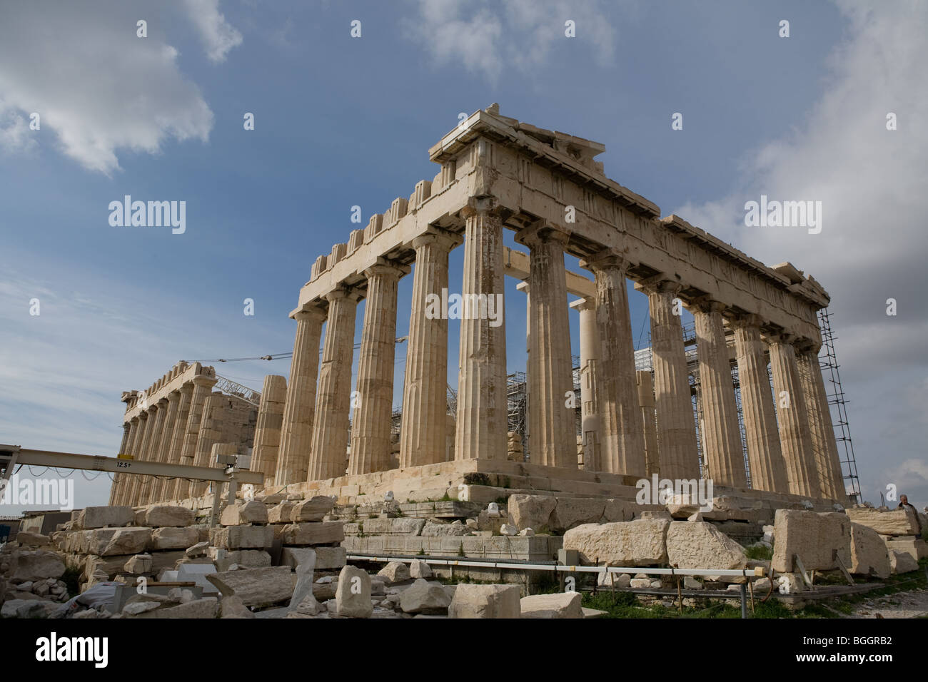 The Parthenon 447-432BC Temple to Athena on the Acropolis Stock Photo ...