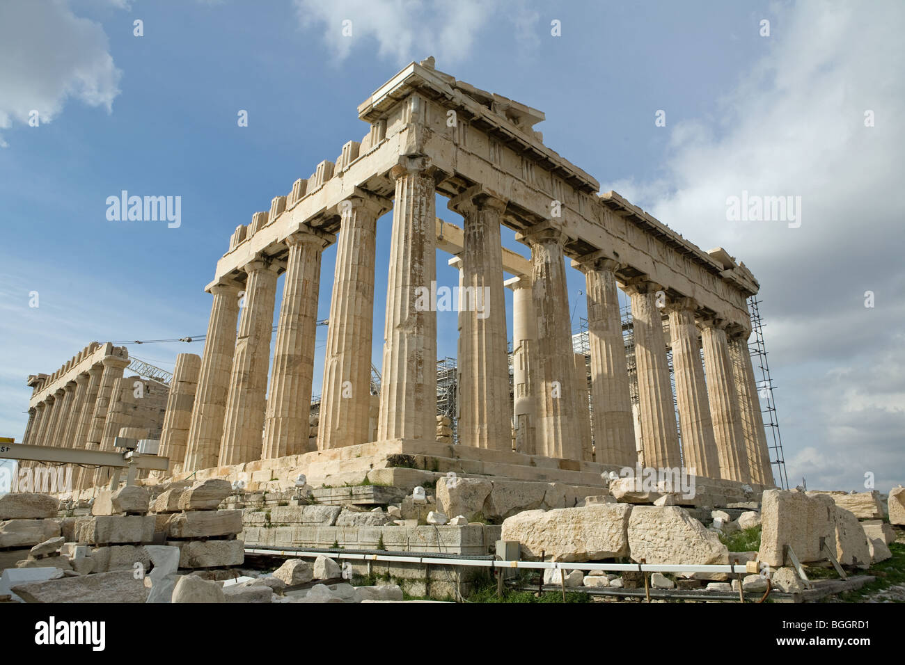 The Parthenon 447-432BC Temple to Athena on the Acropolis Stock Photo ...