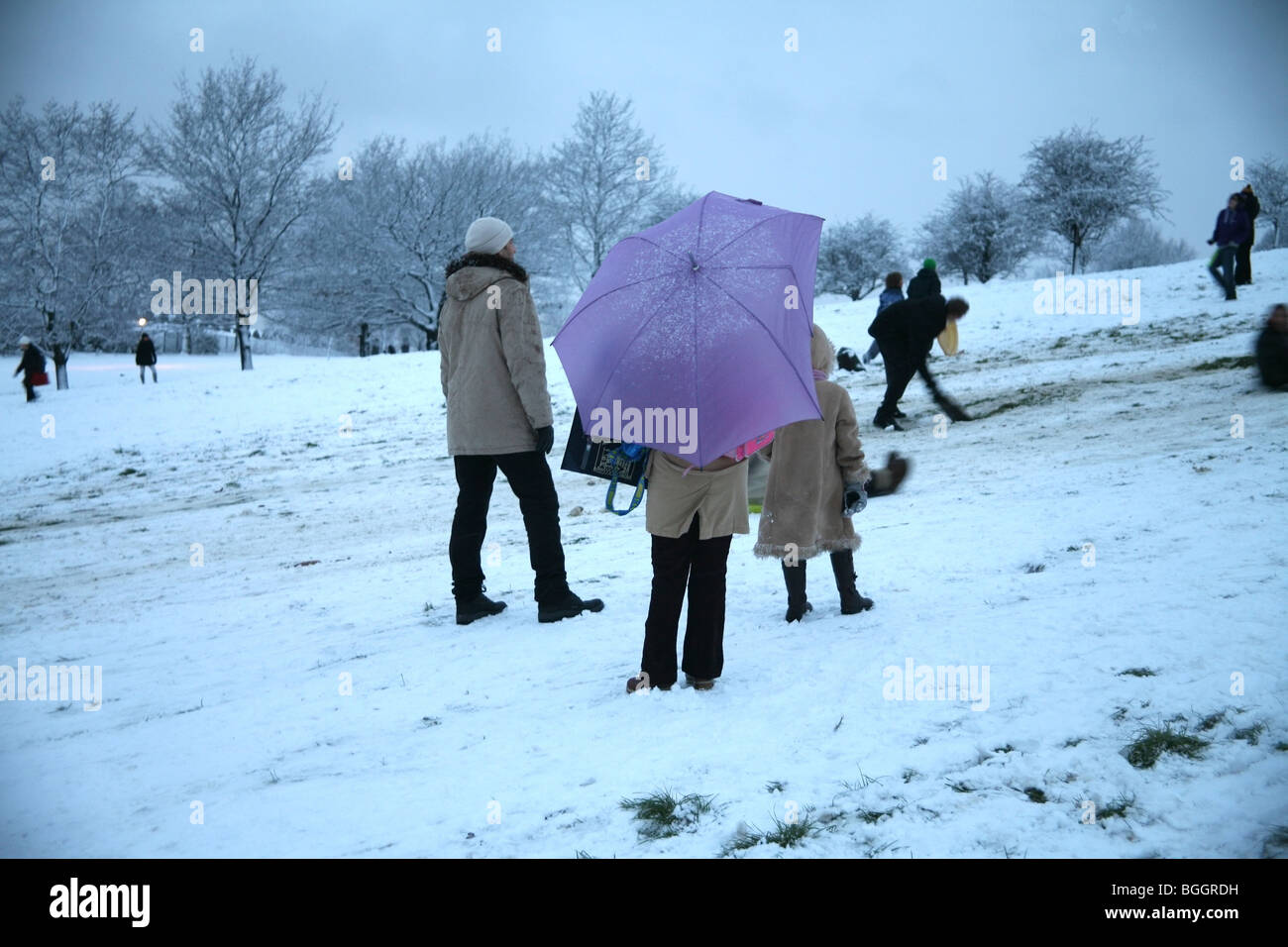 Sledging primrose hill hi-res stock photography and images - Alamy