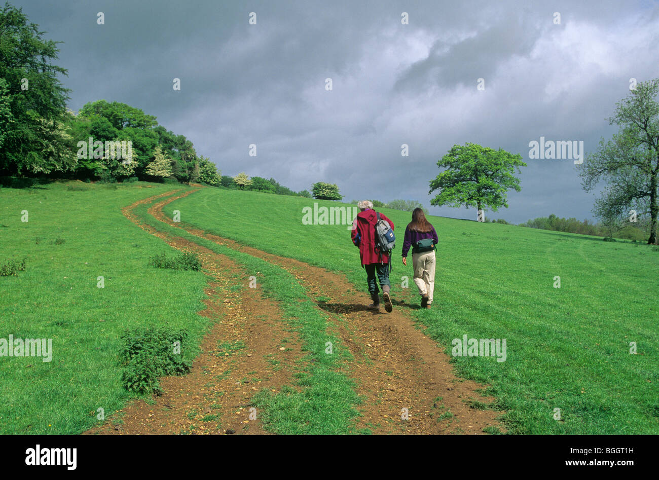 Walkers in road hi-res stock photography and images - Alamy