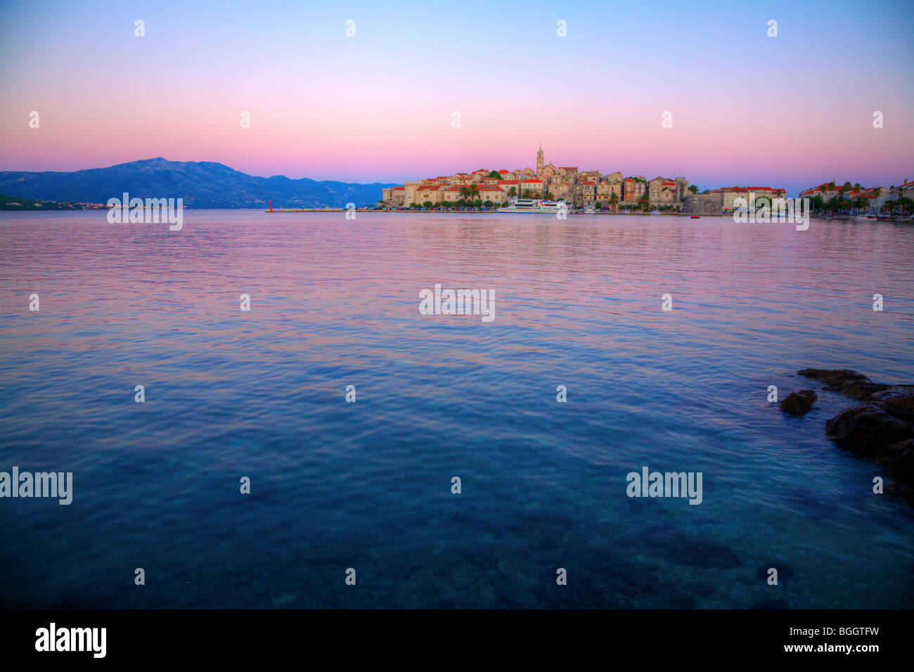 Croatia at night dusk sunset hi-res stock photography and images - Alamy