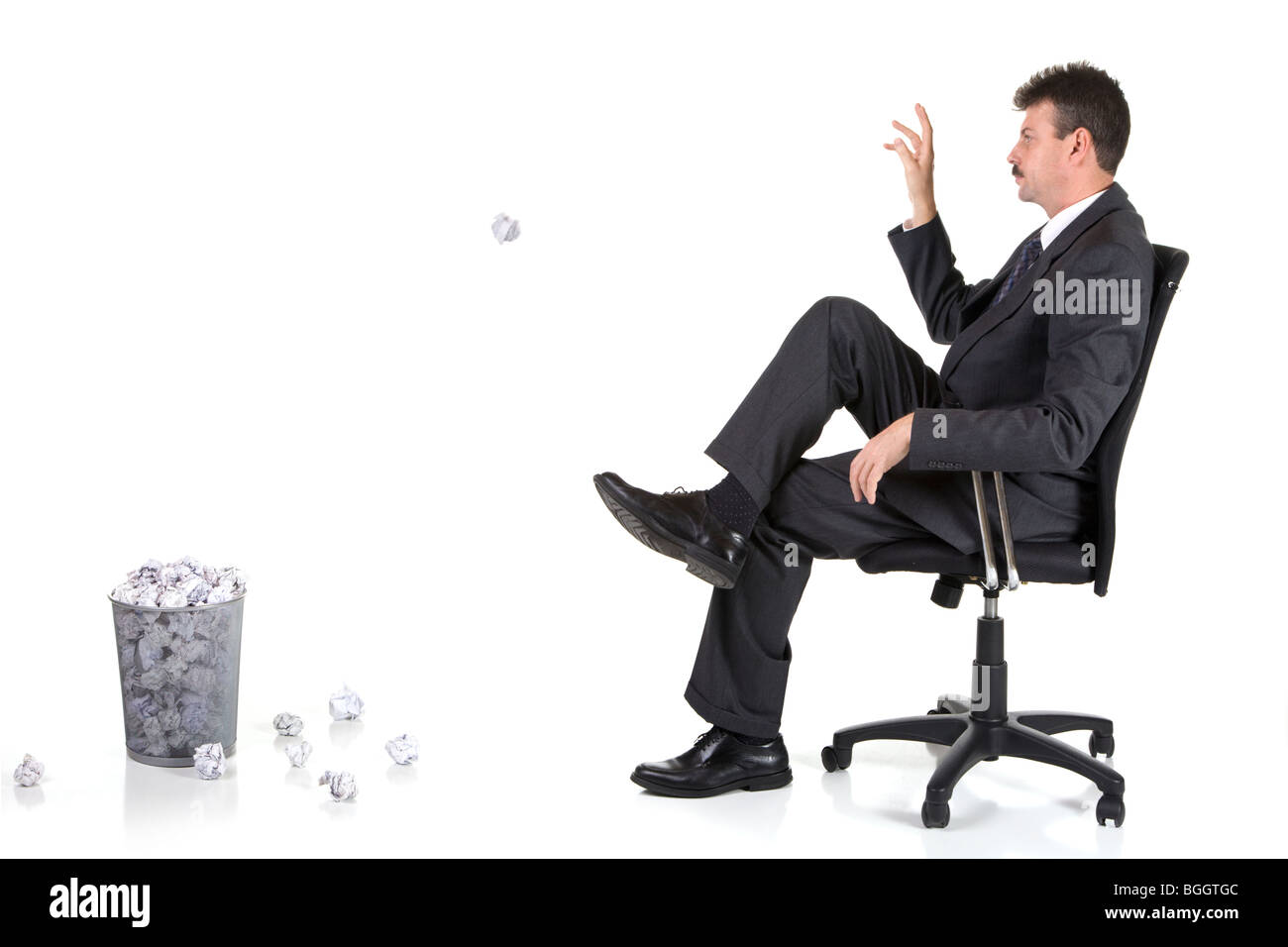 Hand bin waste paper Cut Out Stock Images & Pictures - Alamy