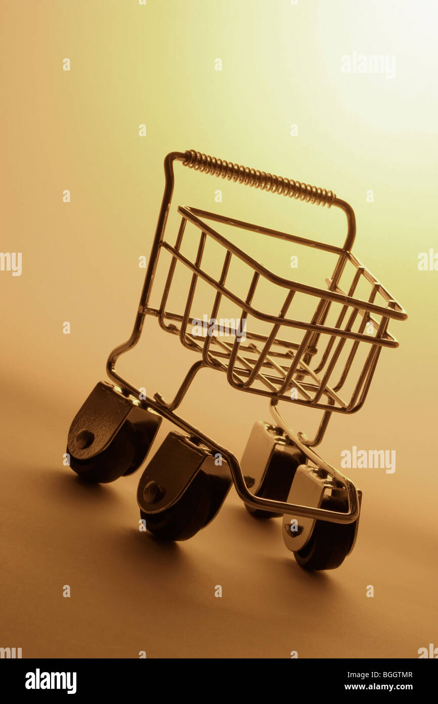 Miniature Shopping Trolley Stock Photo - Alamy