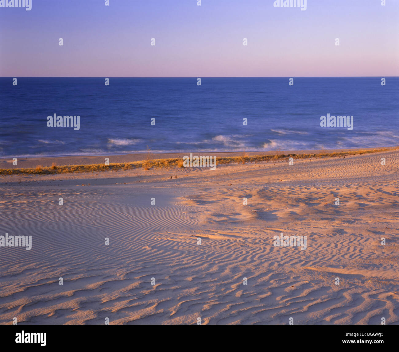 INDIANA - Patterns in the sand on Mount Baldy a sand dune on the shores ...