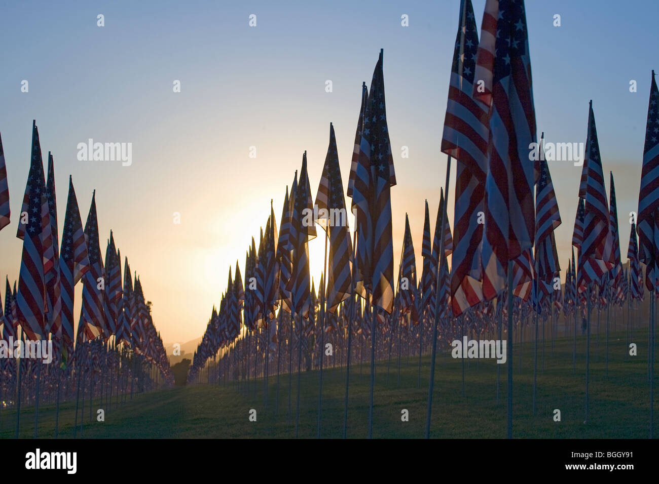 3000 Flags, September 11, 2009, Malibu CA Stock Photo - Alamy