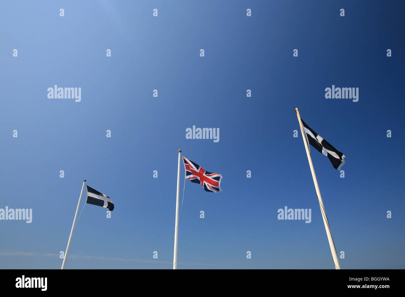 Three flags fluttering hi-res stock photography and images - Alamy