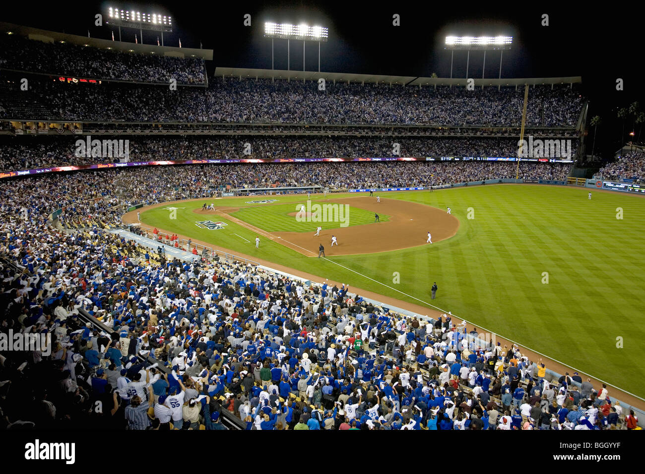 Grandstands overlooking home plate at National League Championship ...