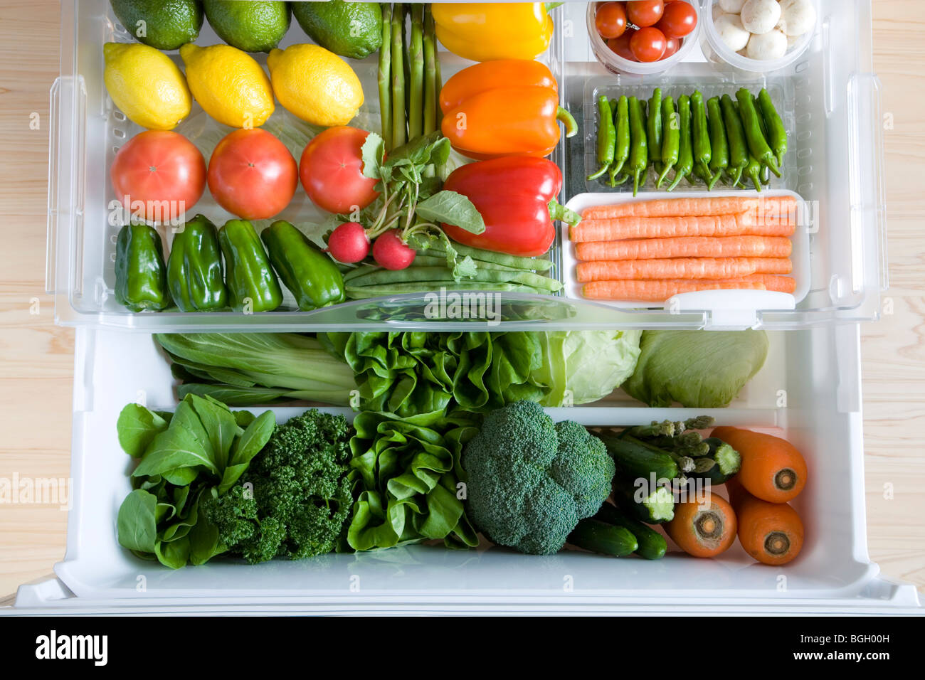 Vegetable drawer fridge hi-res stock photography and images - Alamy