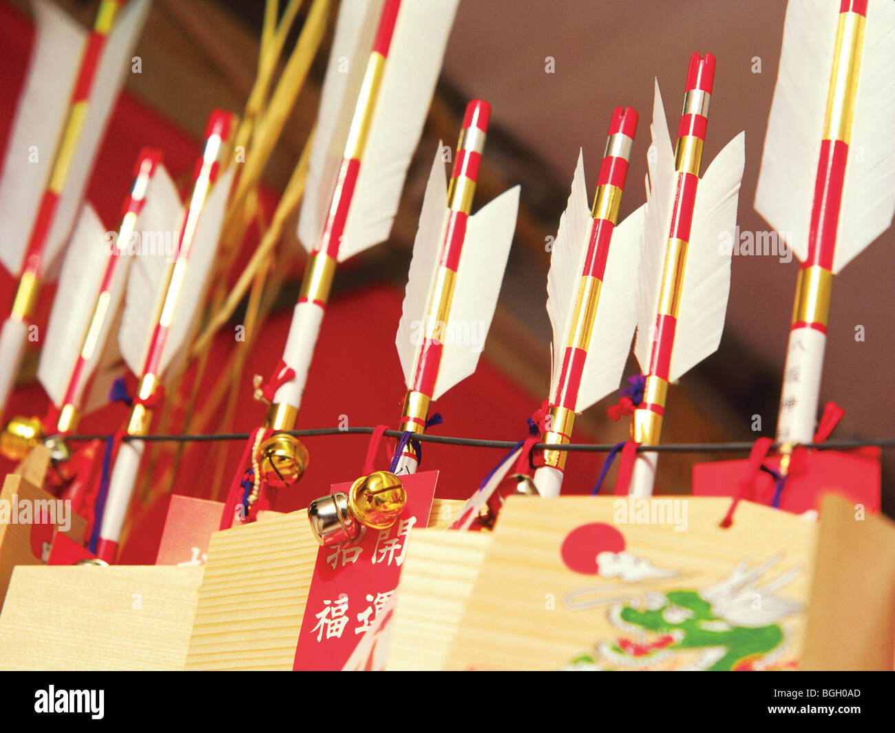 Kyoto japanese script japanese culture japan close up bell arrow hi-res ...