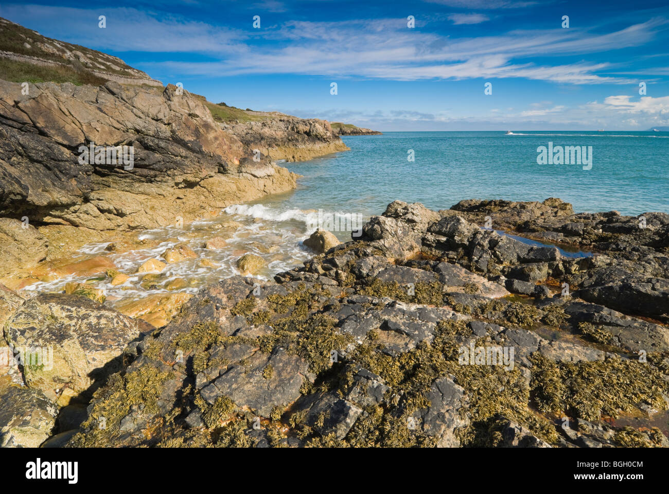 Rocky coast in Howth, Dublin, Ireland Stock Photo - Alamy