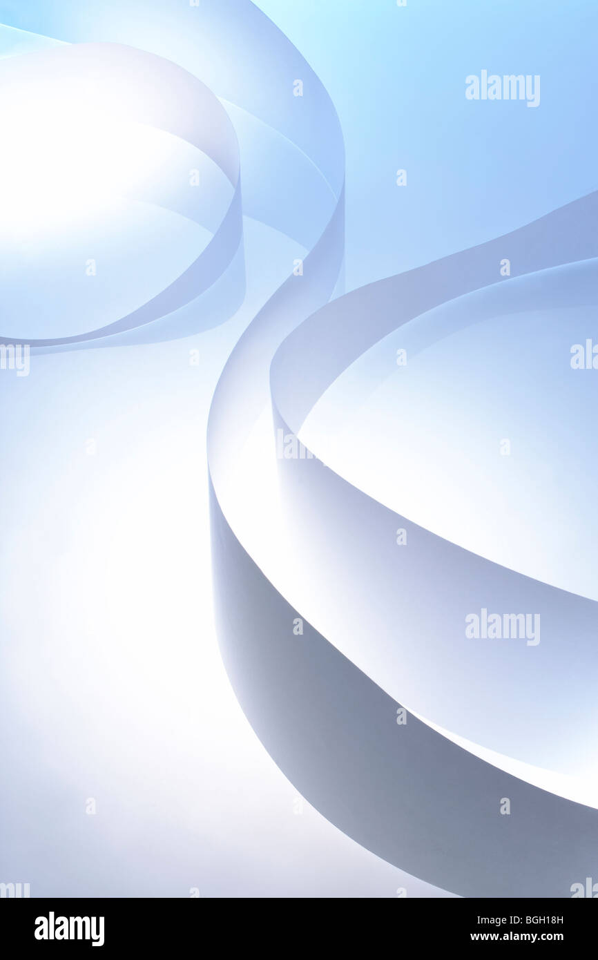 White paper in a curve Stock Photo - Alamy