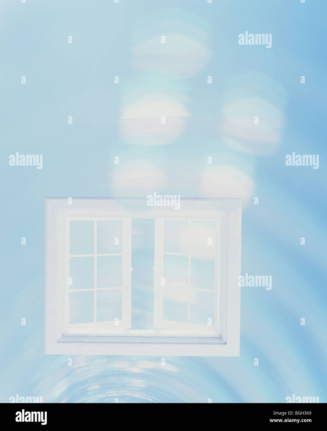 Window and rippling water Stock Photo - Alamy
