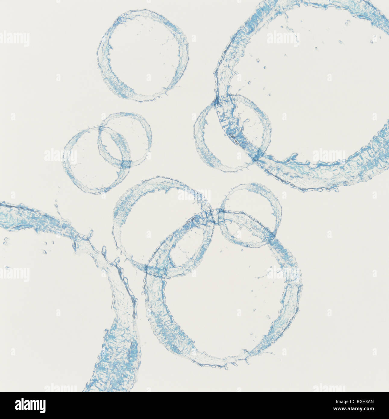 Water spray in rings Stock Photo - Alamy