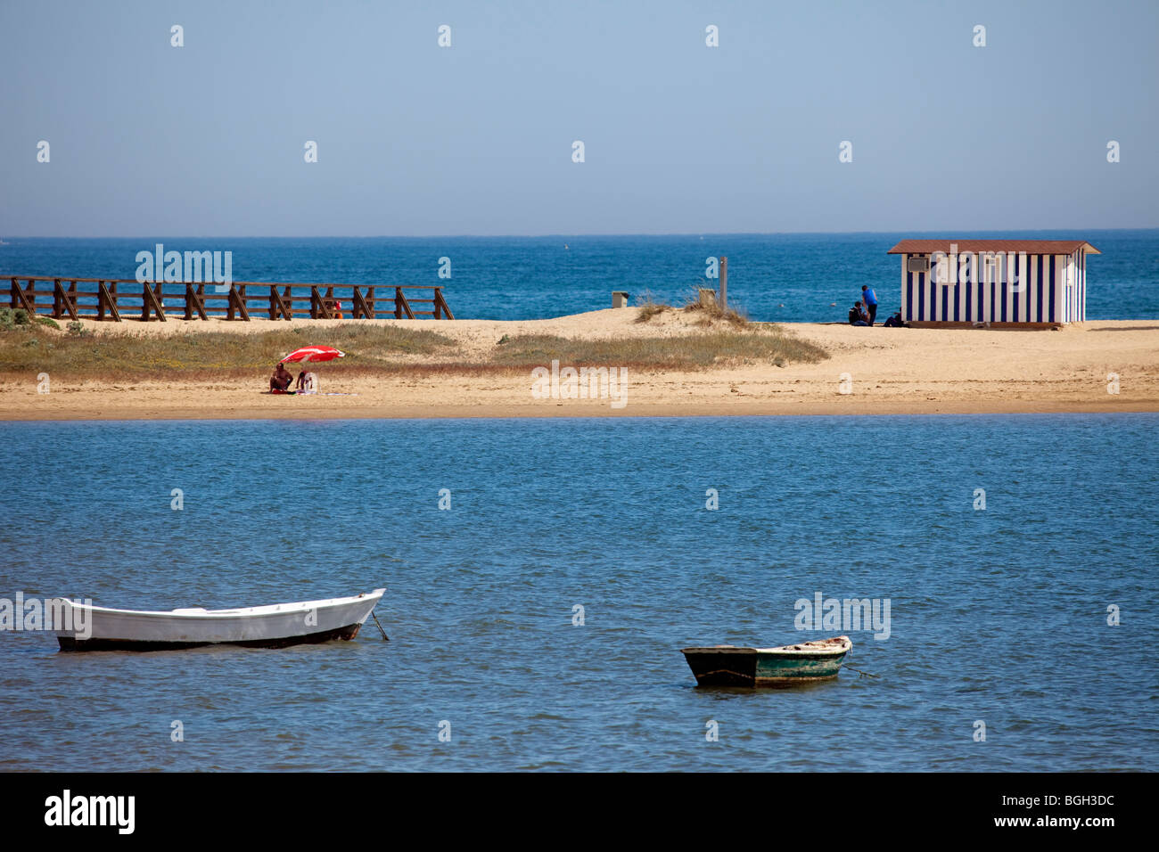 Playas Puente Punta del Caiman Isla Cristina Huelva Andalucía España ...