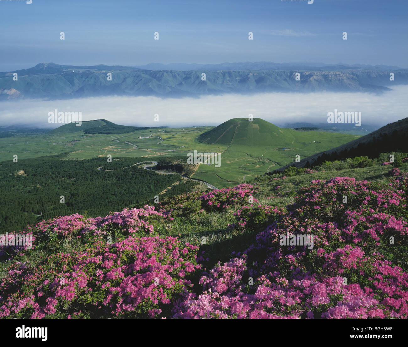 Volcanoes of kumamoto prefecture hi-res stock photography and images ...