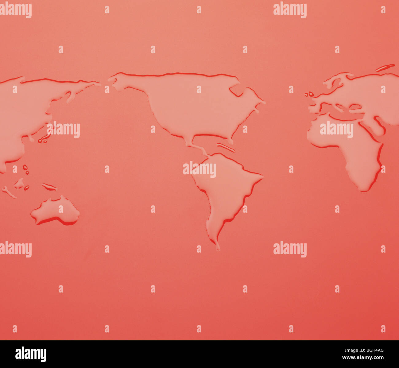 World map made of water Stock Photo - Alamy