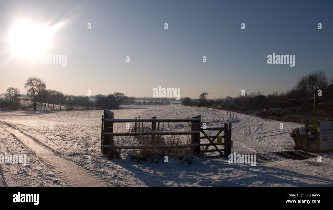 Cheshire landscape in winter Stock Photo - Alamy