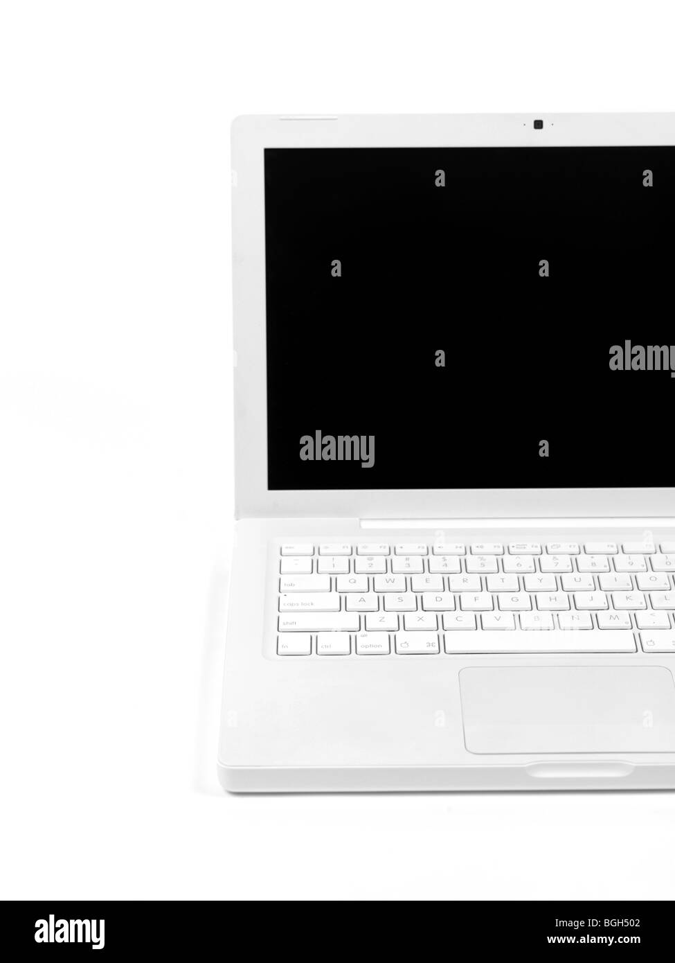 A laptop computer isolated against a white background Stock Photo - Alamy